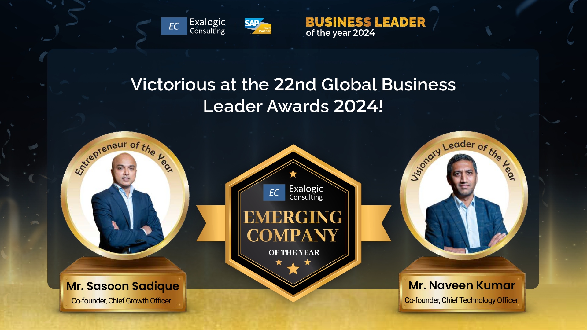 Exalogic Consulting Awarded Emerging Company of the Year 2024